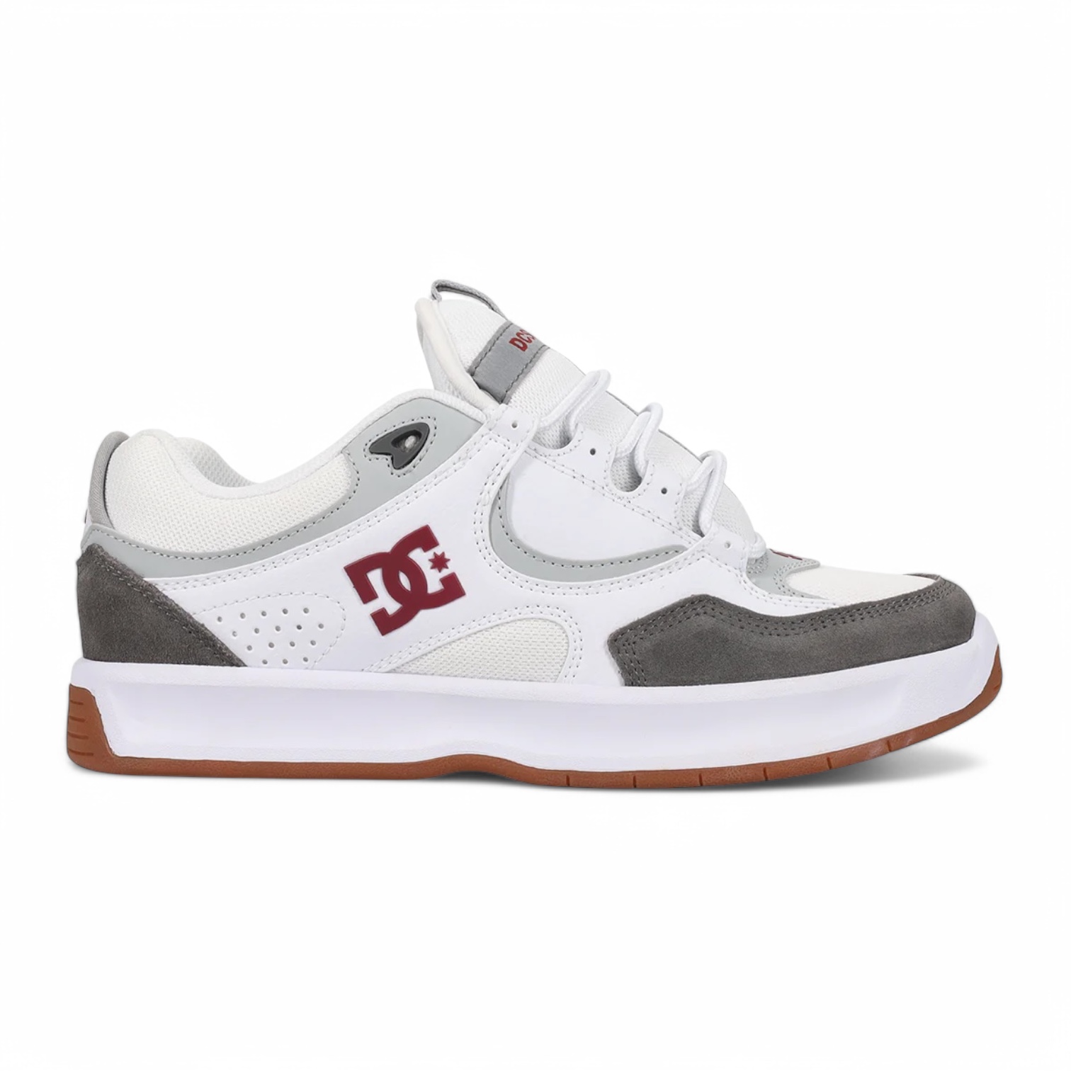 Tênis Dc Kalynx Zero White Grey Red Wyr | Sunset Skate Shop - A maior e ...